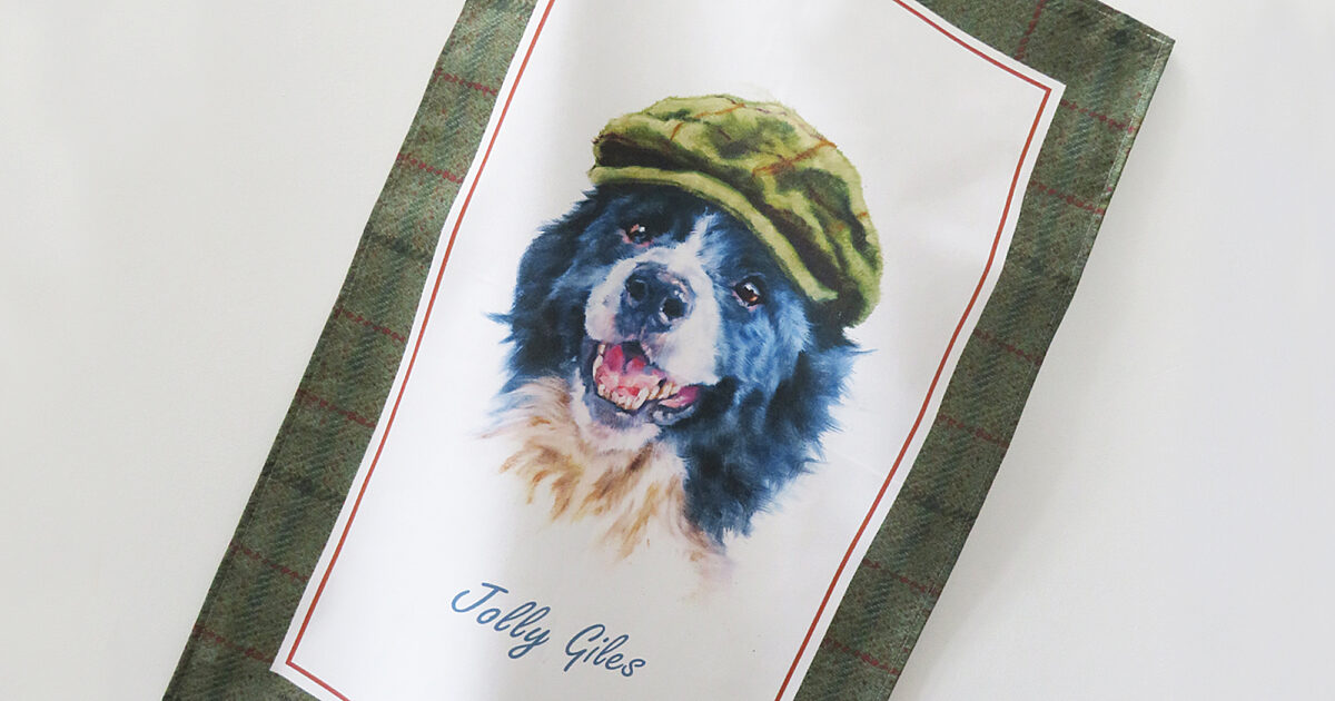 Jolly Giles Tea Towel | Tea Towel Designs UK | Samuel Lamont