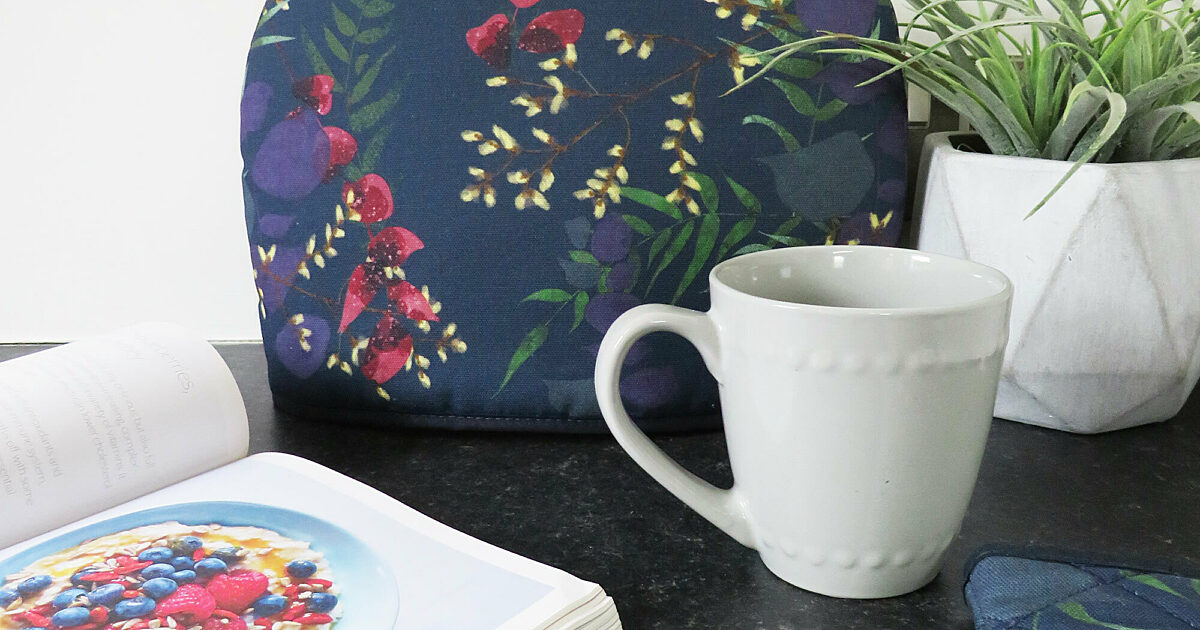 Wild Florals Navy Tea Cosy | Tea Cosy UK | Samuel Lamont