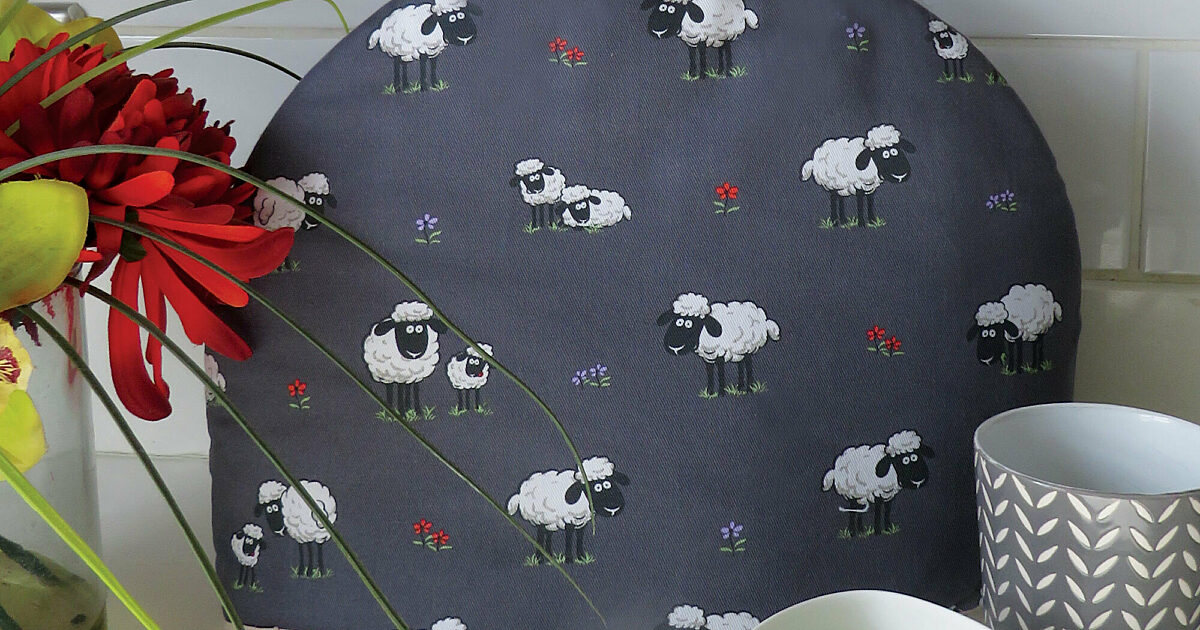 Fluffy Flock Designer Cotton Tea Cosy | Tea Cosy UK | Samuel Lamont